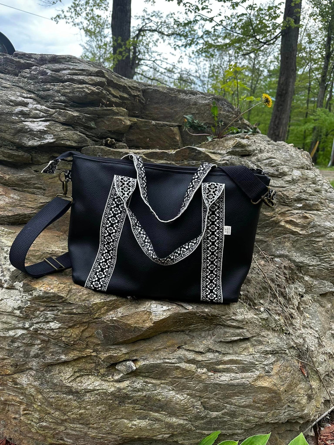 Oxbow Tote noodle-head Pattern in Cow Pattern - Etsy