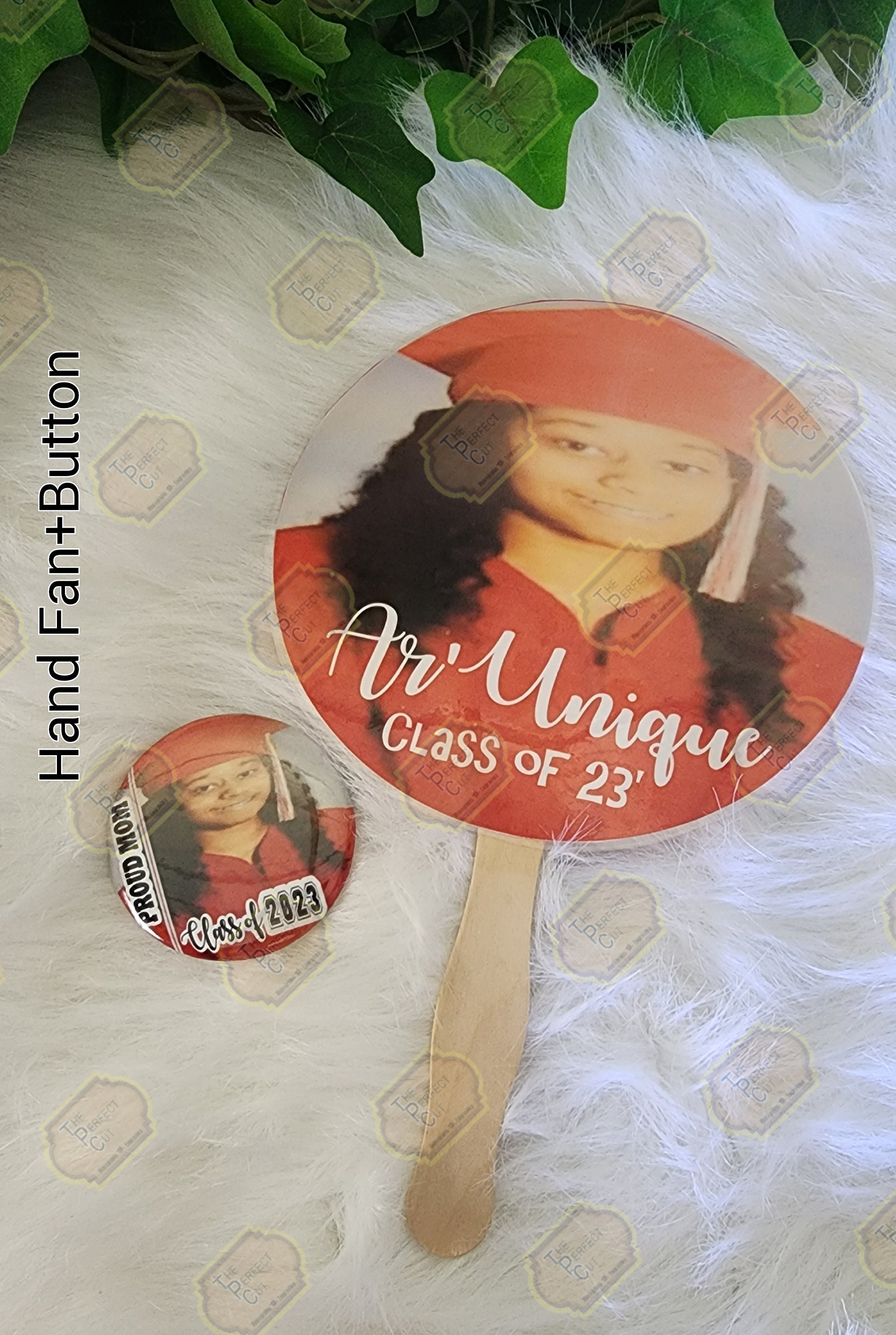 Personalized Hand Fanspersonalized Hand Fan and Button - Etsy