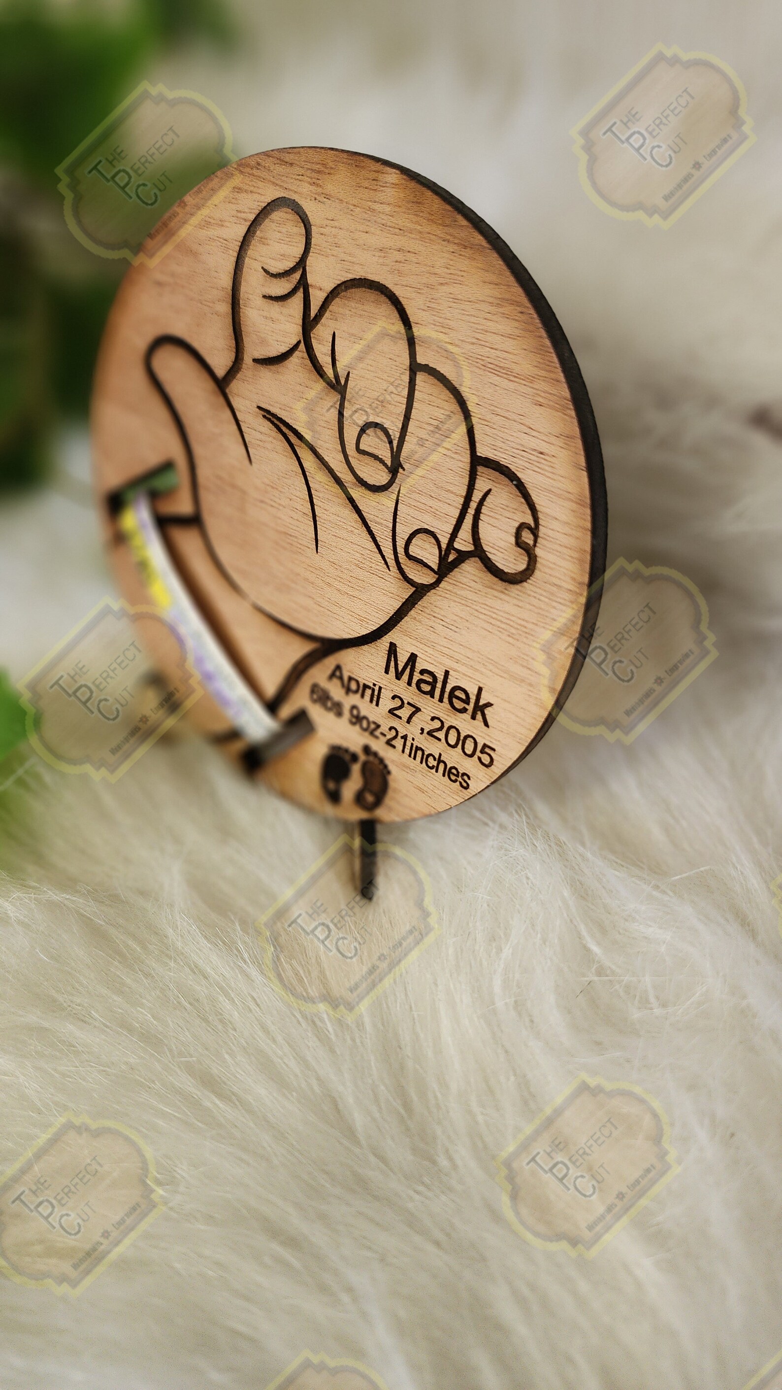 Birth Stat Bracelet Holder SVG|DIGITAL Download|baby Bracelet Keepsake ...