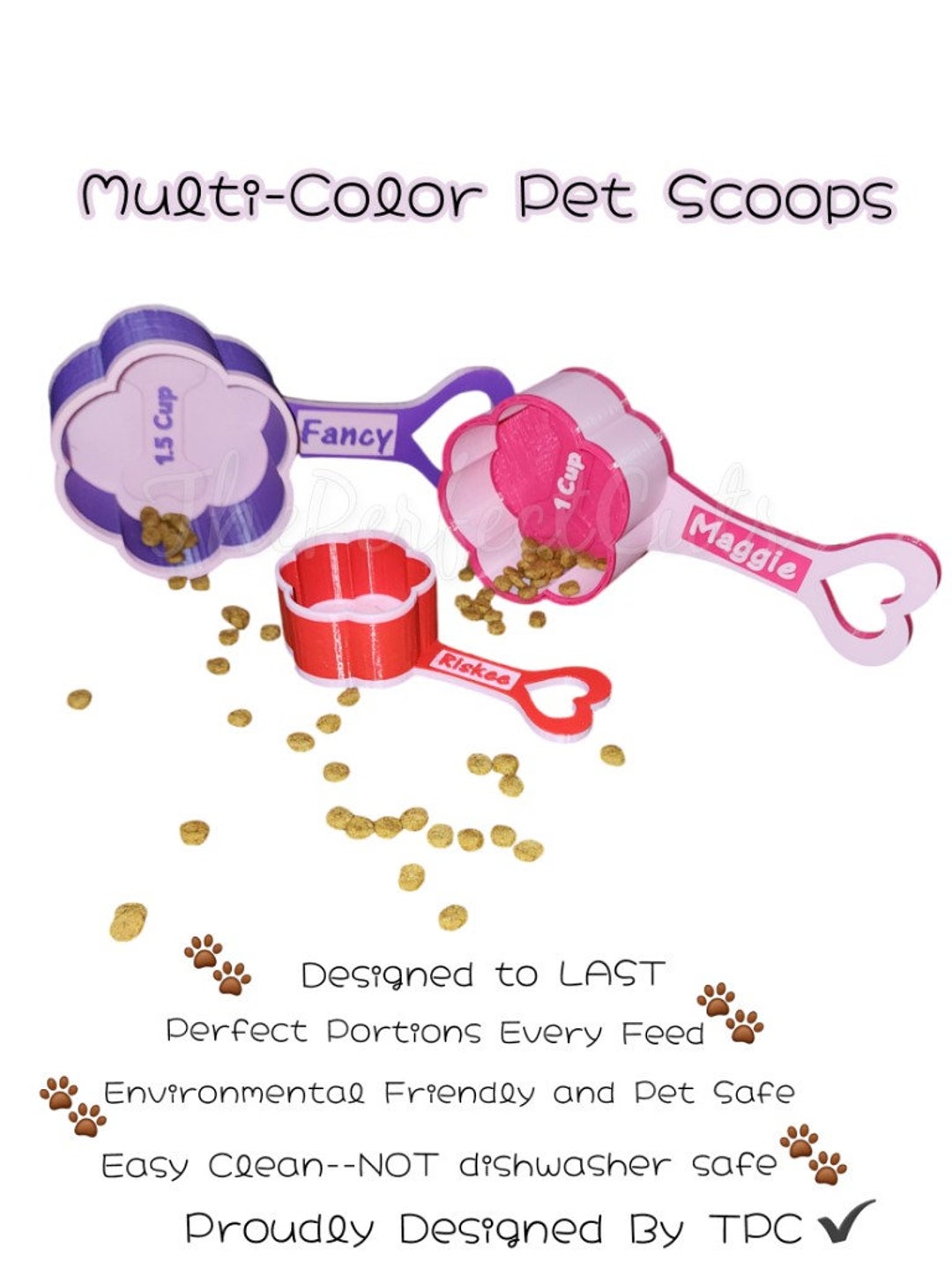 ORIGINAL Personalized LOVE Scoop|kibble Dog Food Scoop|gift for Pet|dog ...