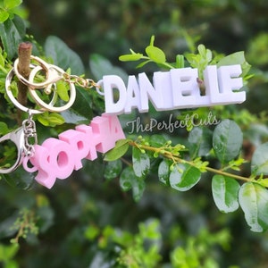 Personalized Name Keychain | Name Tag | Keyring | Bag Charm | 3D ...