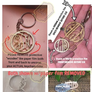 Monogram Keychain| Monogrammed Keychain| Keychain Monogram| FREE SHIP| Initial Keychain| Acrylic ...