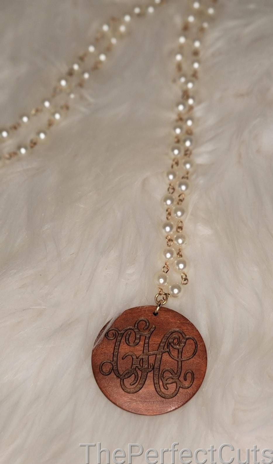 Beaded Monogram Necklace Personalized Necklace Name - Etsy