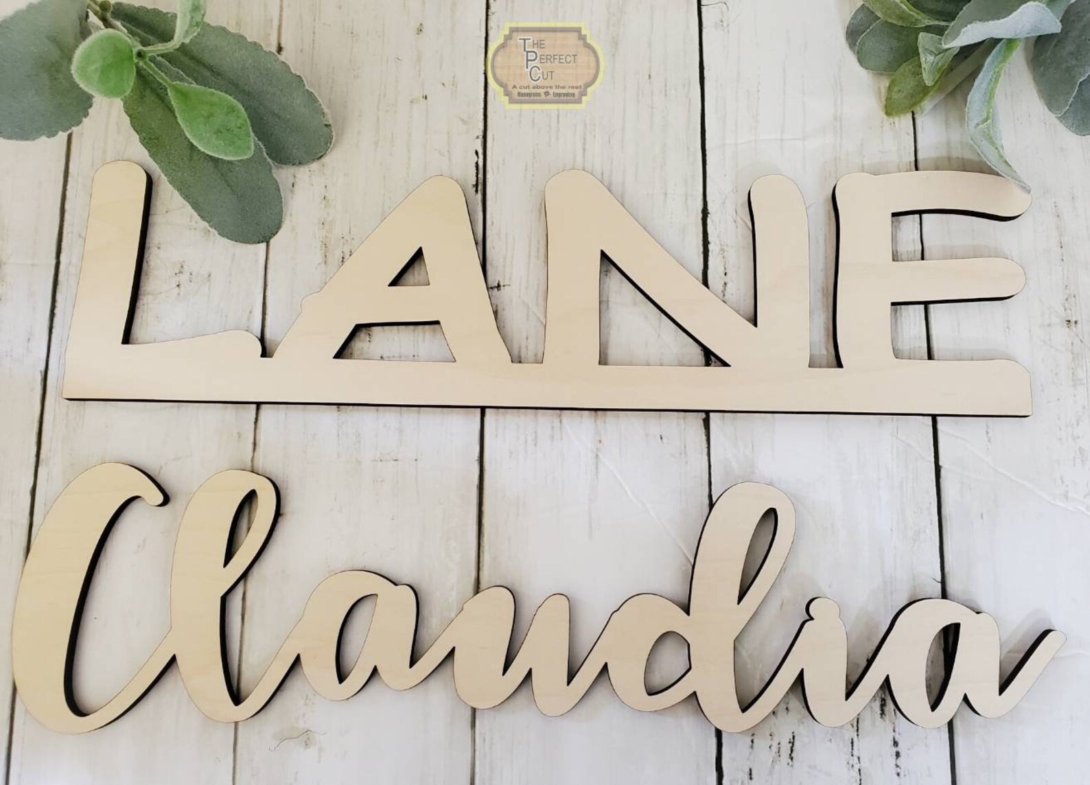 Wooden Name Cutout Wood Name Nursery Name Sign Nursery | Etsy