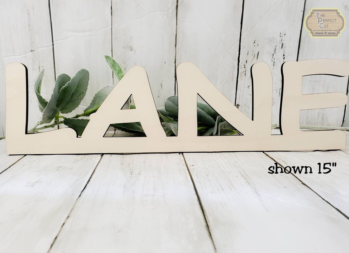 Wooden Name Cutout Wood Name Nursery Name Sign Nursery | Etsy