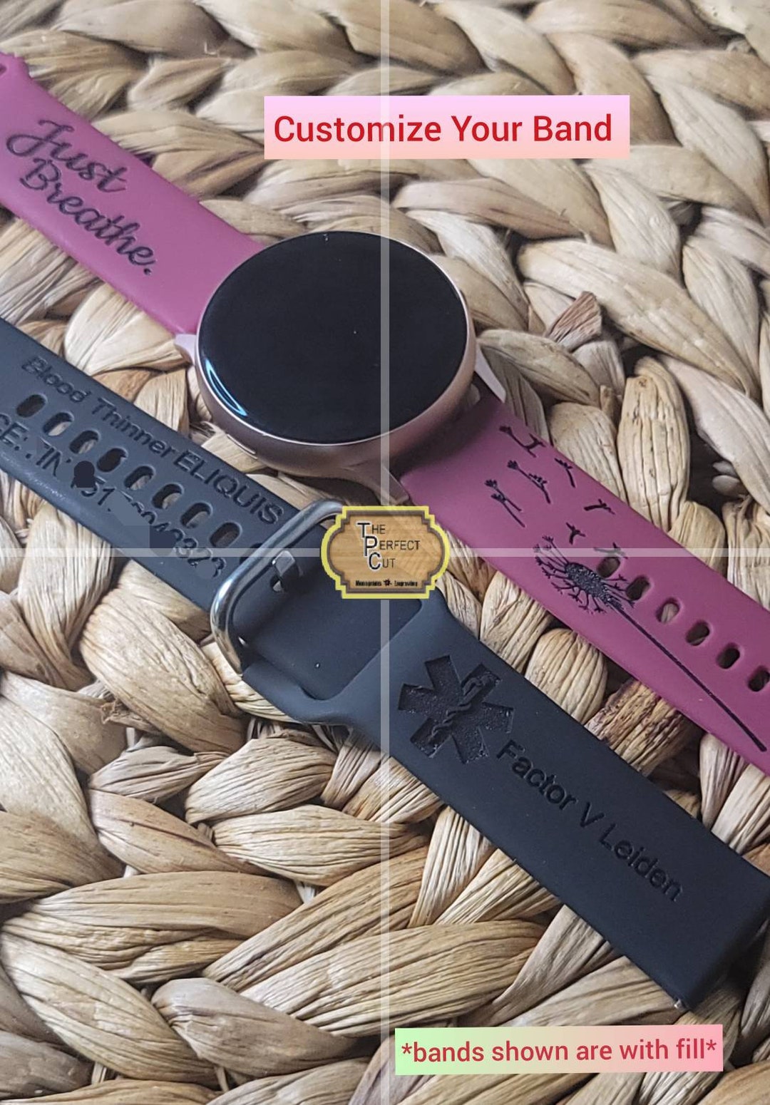 Engraved Watch Band|custom Engraved Watch Band|personalized Watch Band ...
