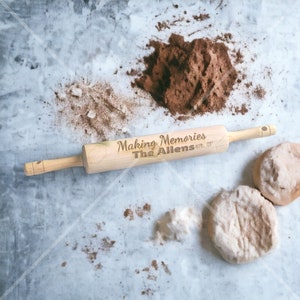 Engraved Custom Rolling Pins|family Name Rolling Pins|personalized ...