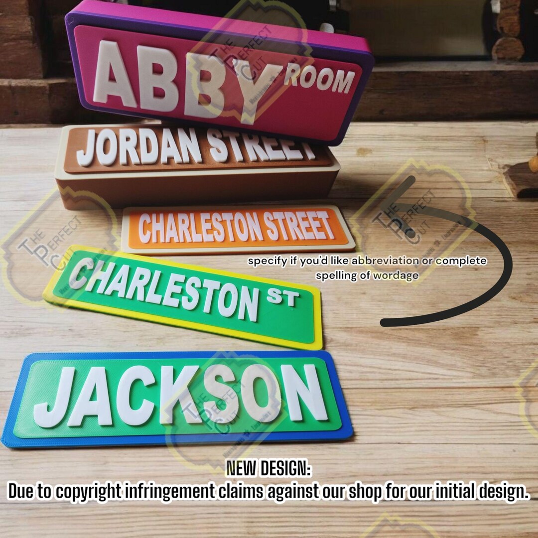 Personalized Name Street Sign|custom Name Sign|birthday Party Decor ...
