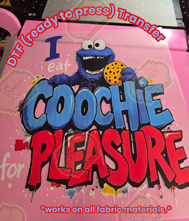 I Eat Coochie for Pleasure DTF Transfer,coochie Pleasurer DTF Transfer ...