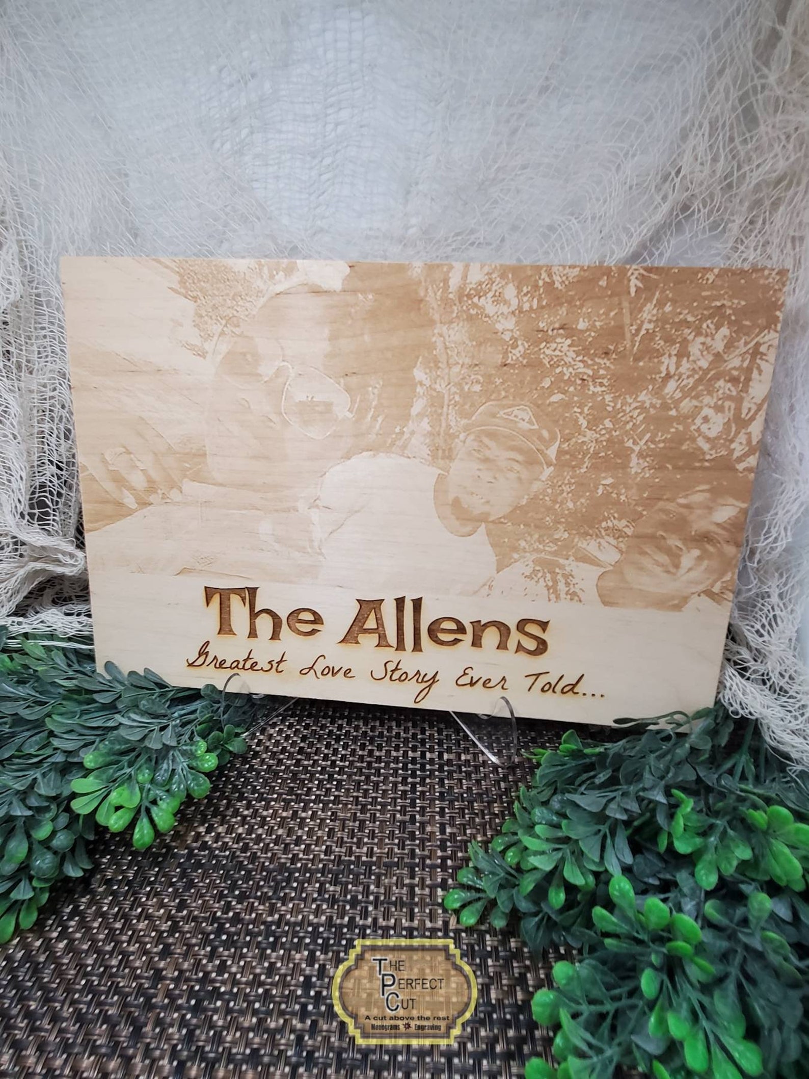 Engraved Wood Photo Engraved Photo on Wood Custom Wood - Etsy