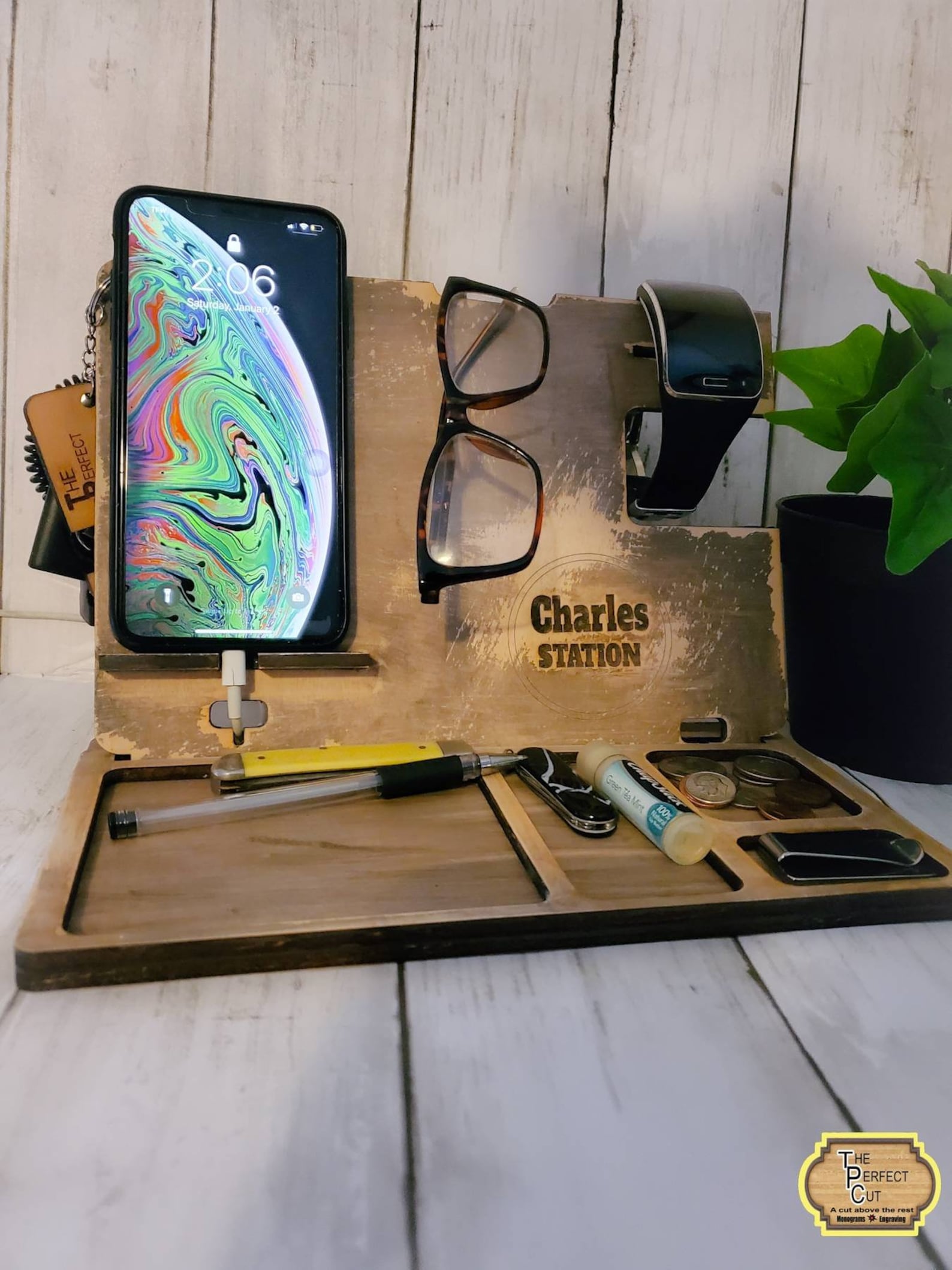 Docking Station Wood Docking Station Phone Docking Station - Etsy