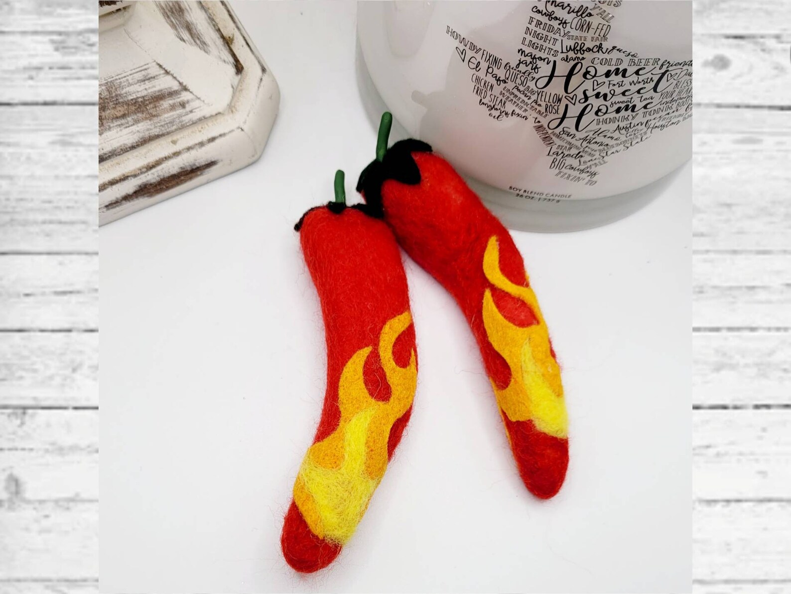 Red Hot Chili Pepper Decor Add on Wreath Attachment Tiered | Etsy