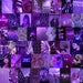 Boujee purple aesthetic wall collage kit Digital Download | Etsy