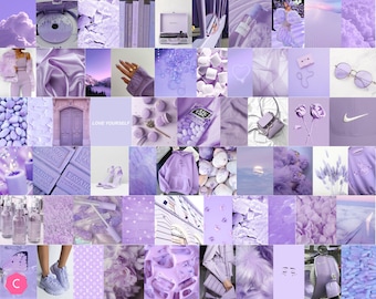 Boujee Purple Aesthetic Wall Collage Kit digital Download | Etsy