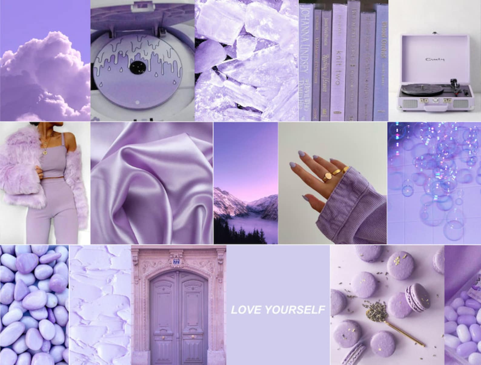 Boujee Lavender Aesthetic Wall Collage Kit digital Download - Etsy Canada
