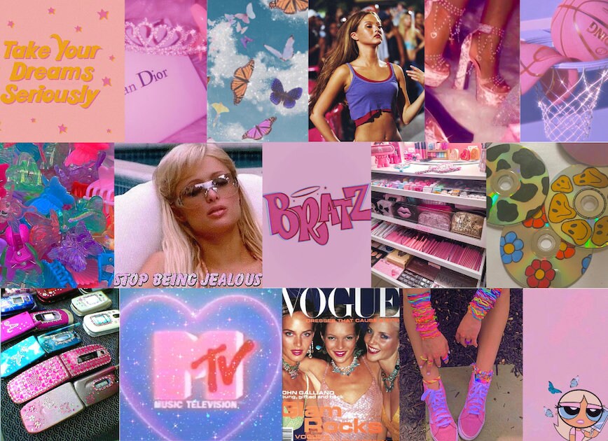 Boujee 90s/2000s Aesthetic Wall Collage Kit digital Download - Etsy