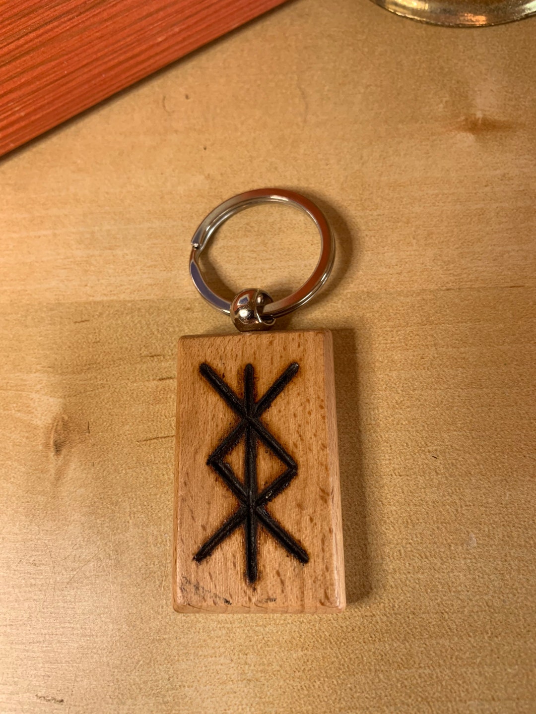 Nordic Rune Bind Rune Protection Key Ring - Etsy