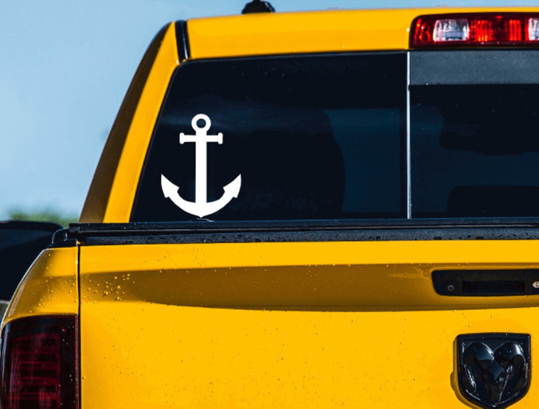 Anchor Decal / Anchor Vinyl Sticker/ Window Decal / Laptop Decal ...