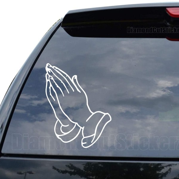 Praying Hands Decal - Etsy