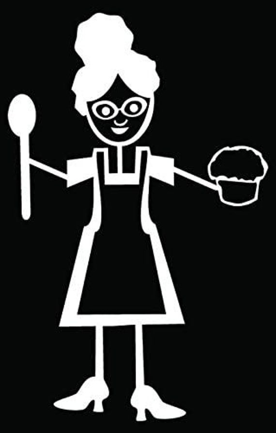 Grandparent Grandma Family Stick Figure Vinyl Decal Sticker - Etsy