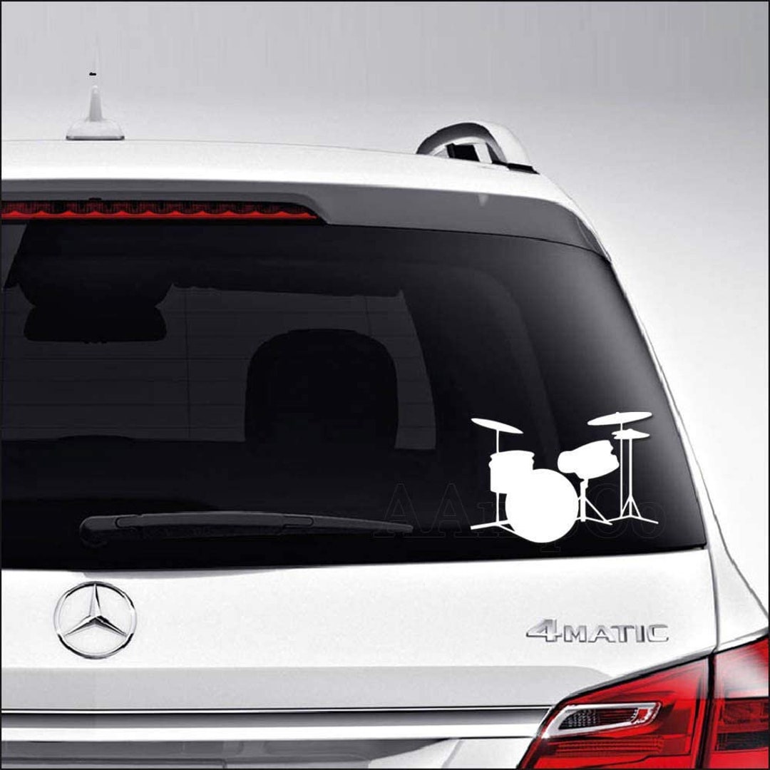 Drums Drummer Rock Band Car Truck Motorcycle Windows Bumper Wall Decor ...
