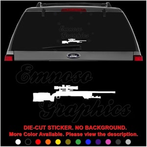 Sniper Rifle M40A3 Assault Rifle Decal Sticker for Car, Truck ...