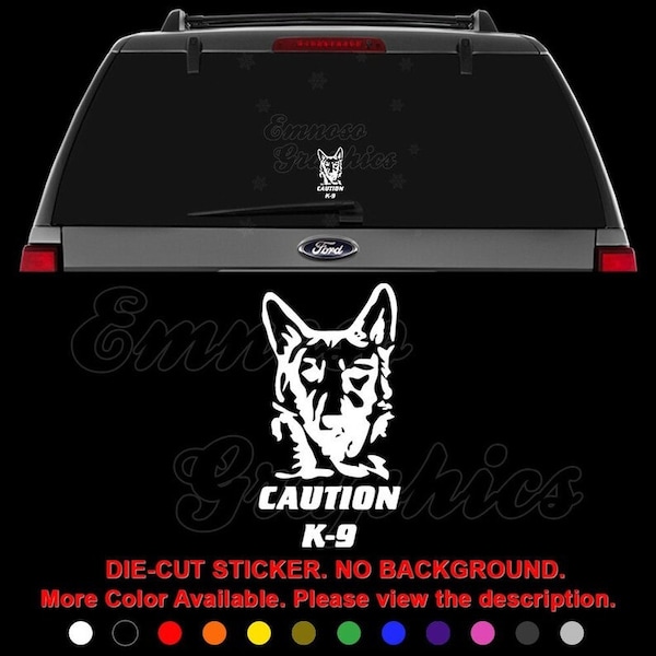 Caution K9 Decal - Etsy