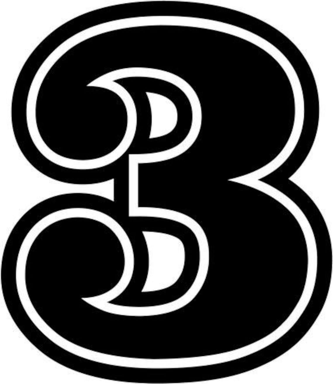 Racing Race Number 3 Three Die Cut Vinyl Decal Sticker for Go - Etsy