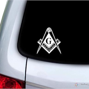 Freemason Masonic Lodge Symbol Decal Sticker for Car, Truck, Motorcycle ...