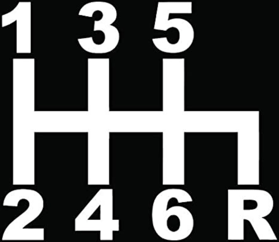 6 Speed Manual Stick Shift JDM Japanese Car Truck Window | Etsy