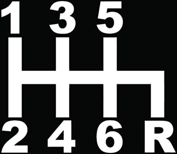 6 Speed Manual Stick Shift JDM Japanese Car Truck Window | Etsy