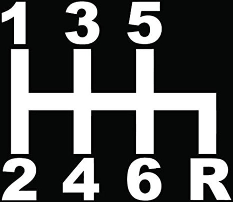 6 Speed Manual Stick Shift JDM Japanese Car Truck Window - Etsy