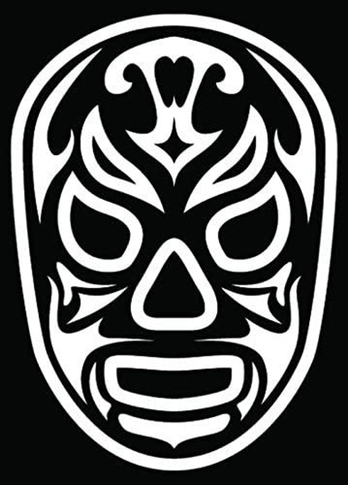 Santo Fuego Lucha Libre Mexican Wrestler Mask Car Truck Window Bumper ...