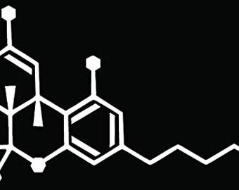 Molecule Bumper Sticker - Etsy