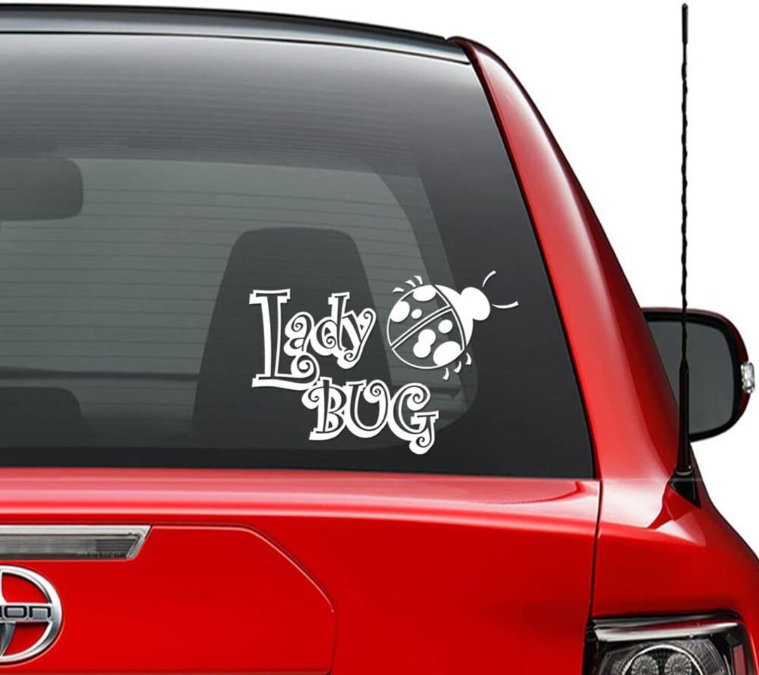 Cute Lady Bug Vinyl Decal Sticker Car Truck Vehicle Bumper Window Wall ...