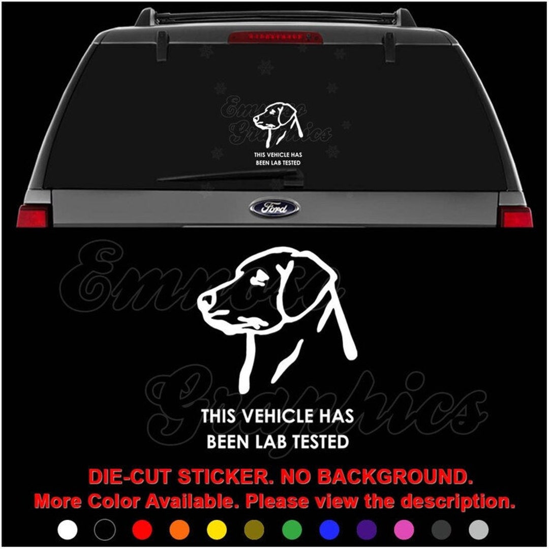 Vehicle Lab Tested Labrador Dog Decal Sticker for Car, Truck ...
