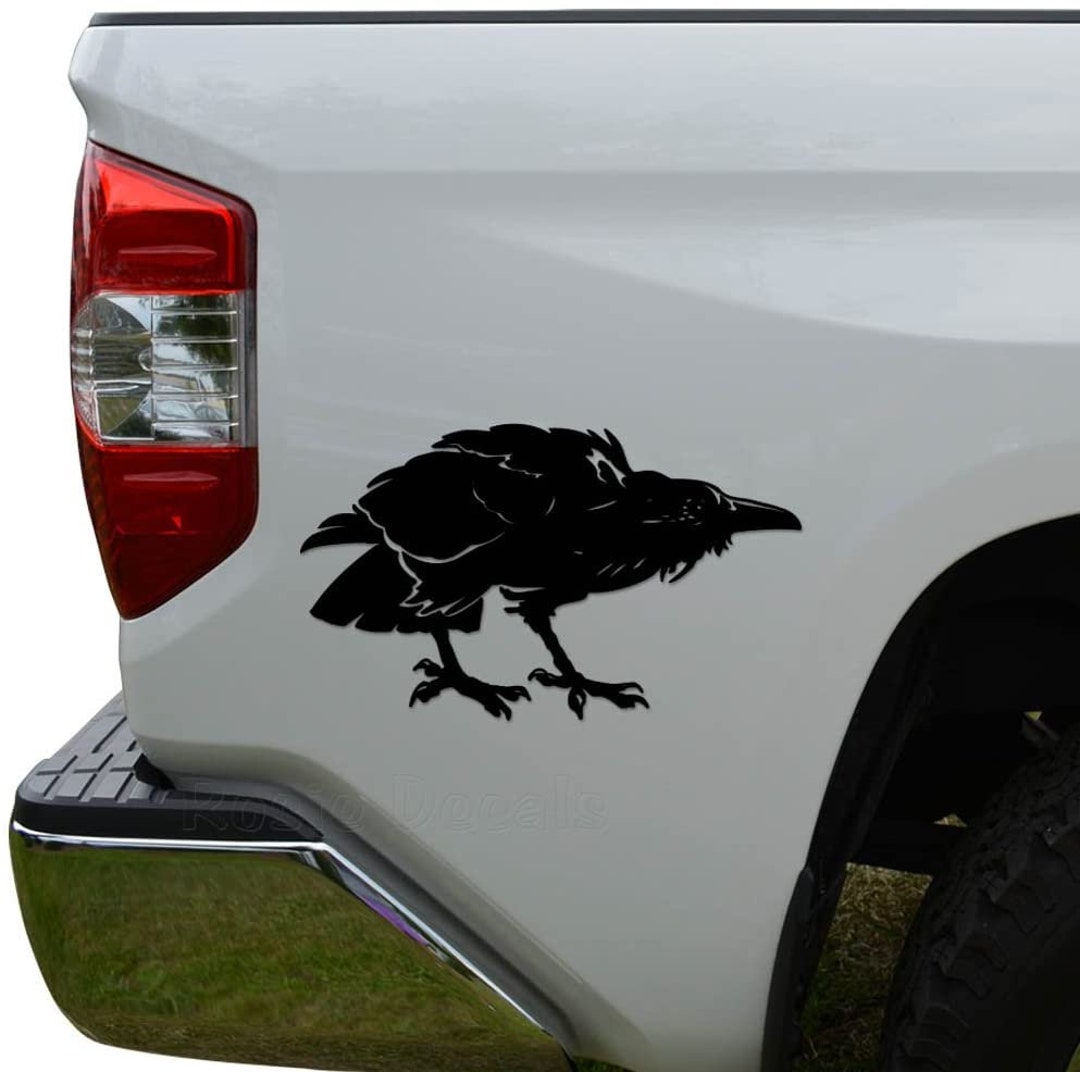 Raven Bird Die Cut Vinyl Decal Sticker for Car Truck Motorcycle Window ...