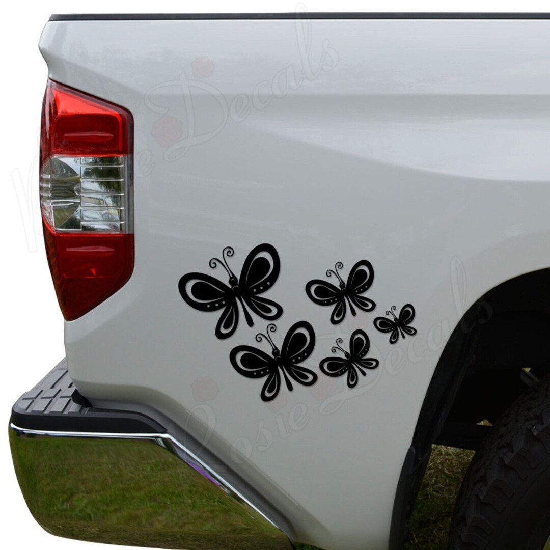 Flutter of Butterflies Butterfly Garden Die Cut Vinyl Decal Sticker for ...