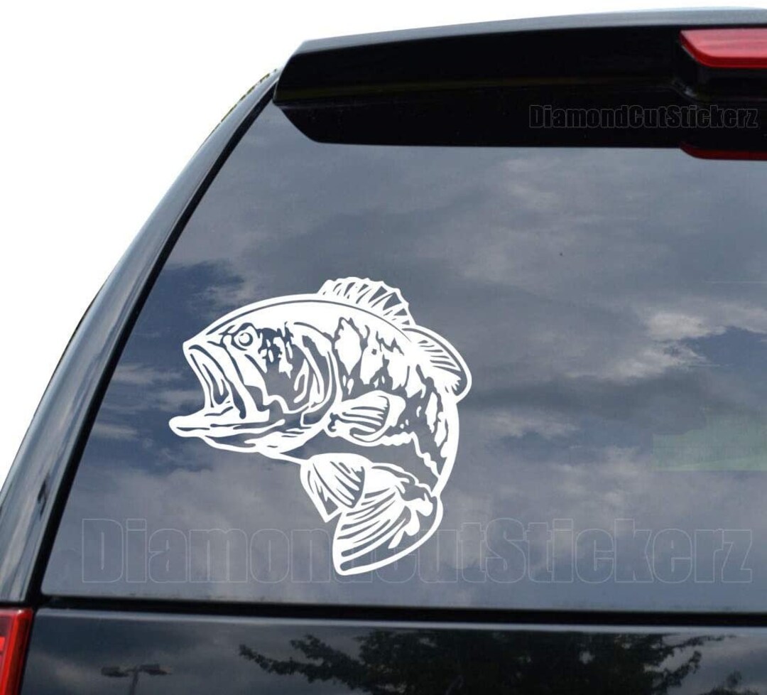 Bass Fish Fishing Decal Sticker Car Truck Motorcycle - Etsy