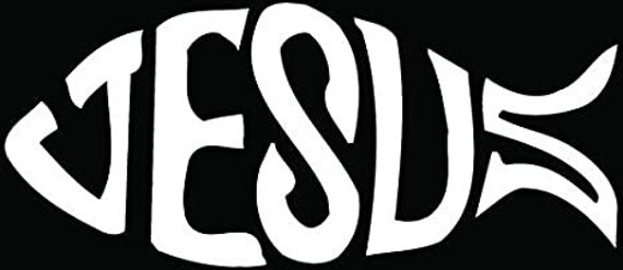 Jesus Fish Christian Symbol Car Truck Window Bumper Vinyl - Etsy