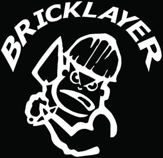 Bricklayer Mason Cement Wall Car Truck Window Bumper Vinyl | Etsy