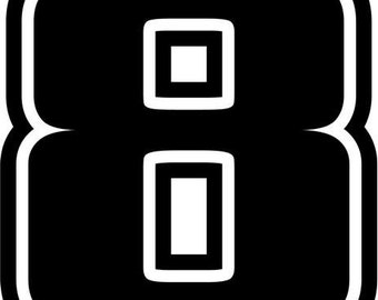 Racing Race Number 8 Eight Die Cut Vinyl Decal Sticker for Go Kart Car ...