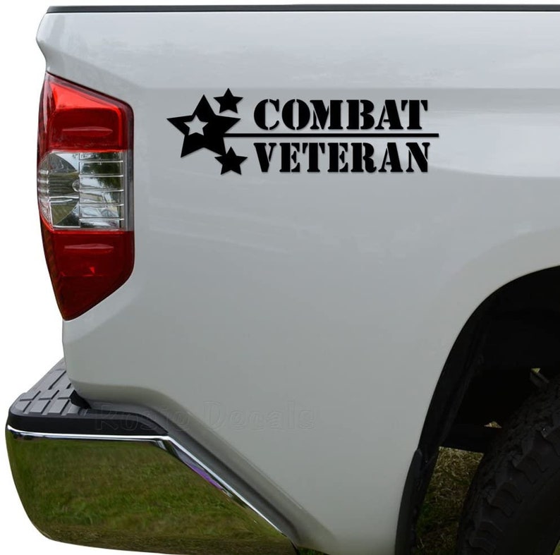 Combat Veteran Military Die Cut Vinyl Decal Sticker for Car | Etsy