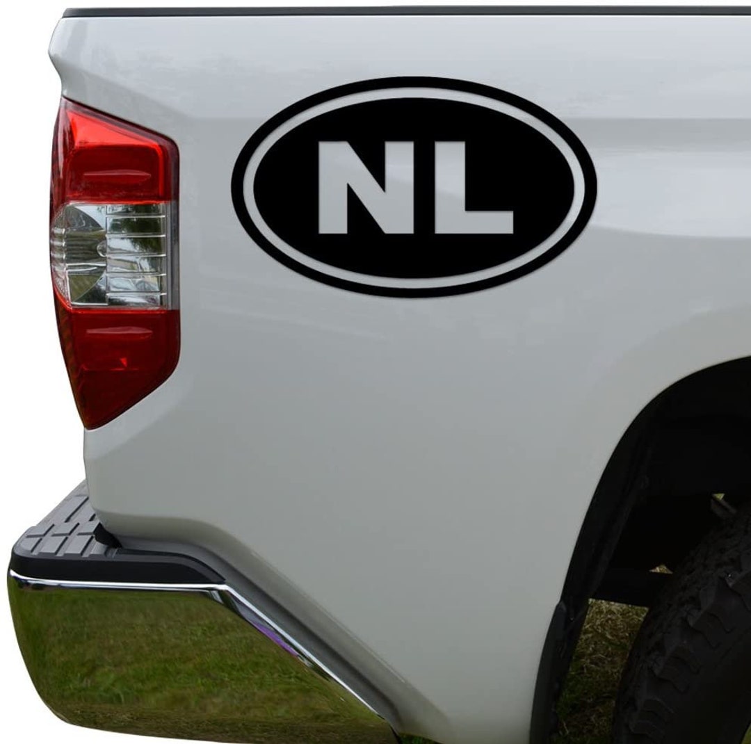 NL Netherlands Country Oval Die Cut Vinyl Decal Sticker for Car Truck ...