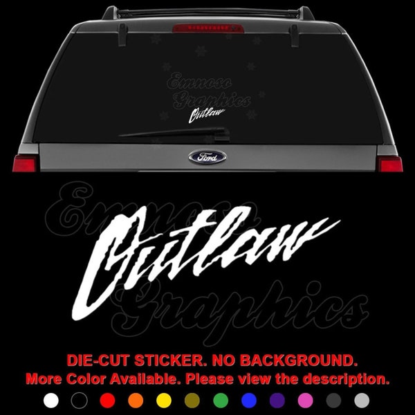 Outlaw Window Decal - Etsy