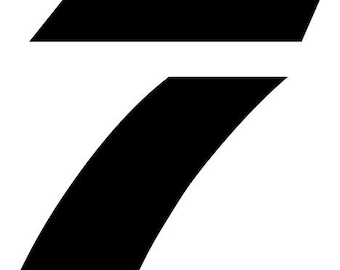 Made in USA Number 7 Seven Die Cut Vinyl Decal Sticker for Car Truck ...