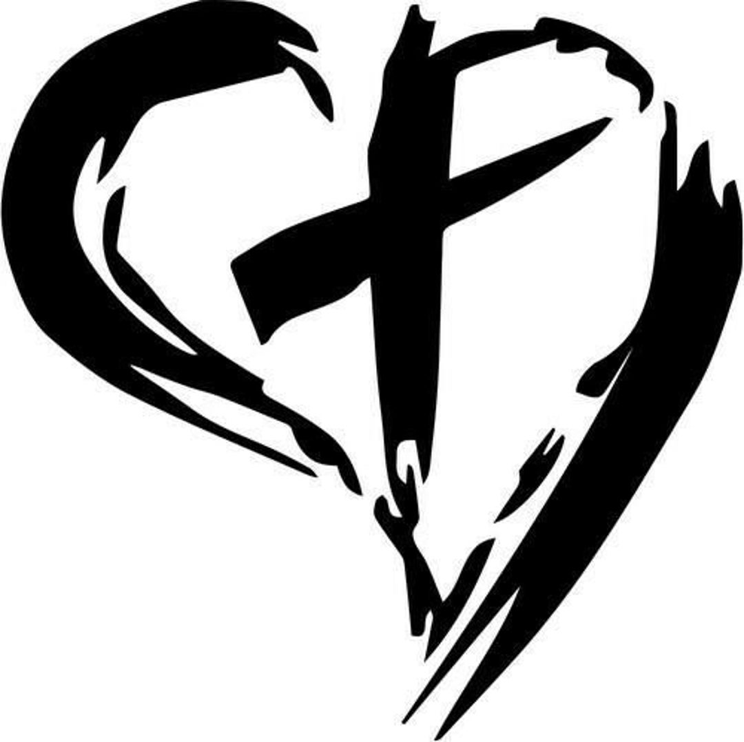 Christian Love Heart Cross Home Decor Car Truck Window Decal Sticker - Etsy