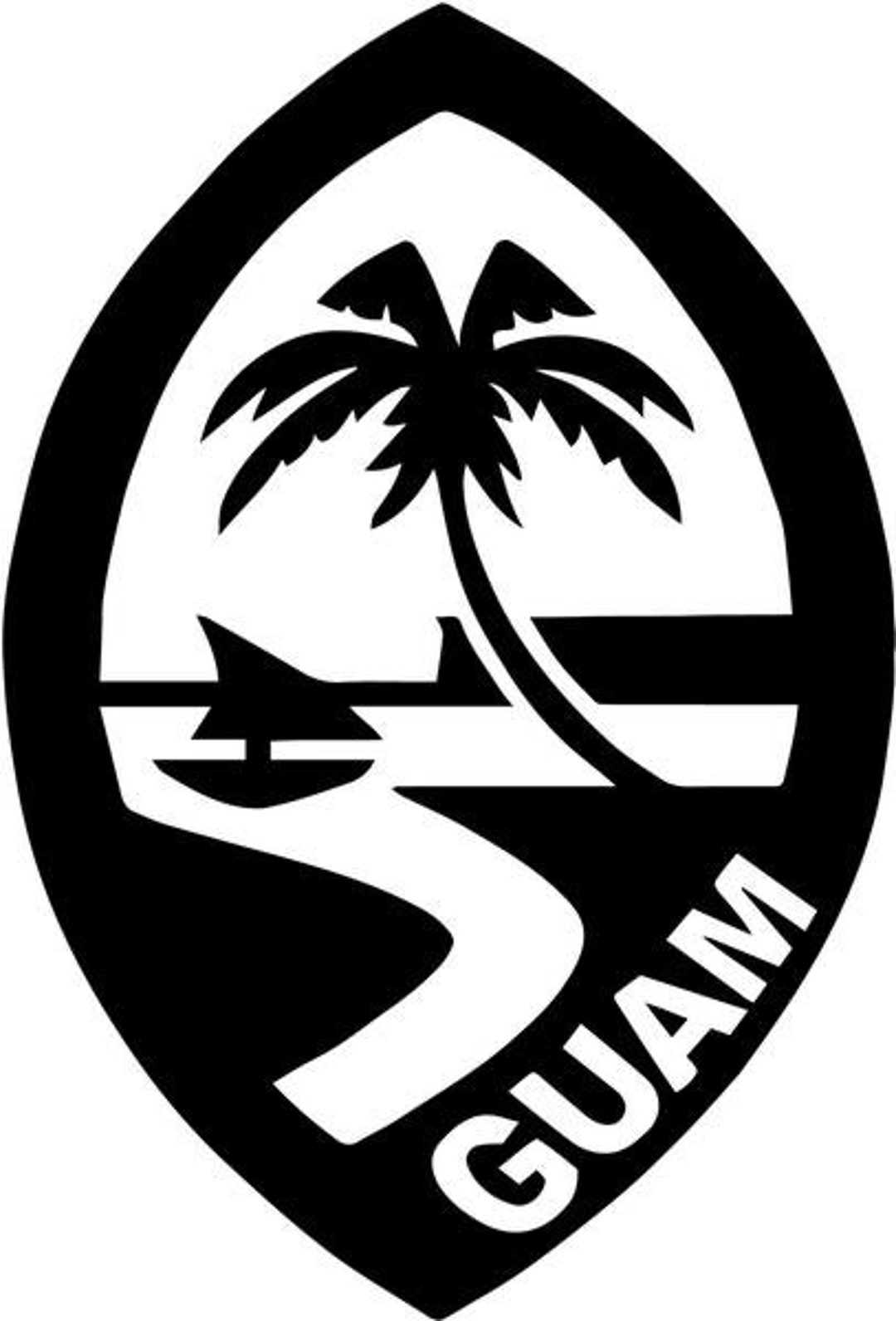 Locationtravel_seal_of_guam Decals Sticker for Car - Etsy