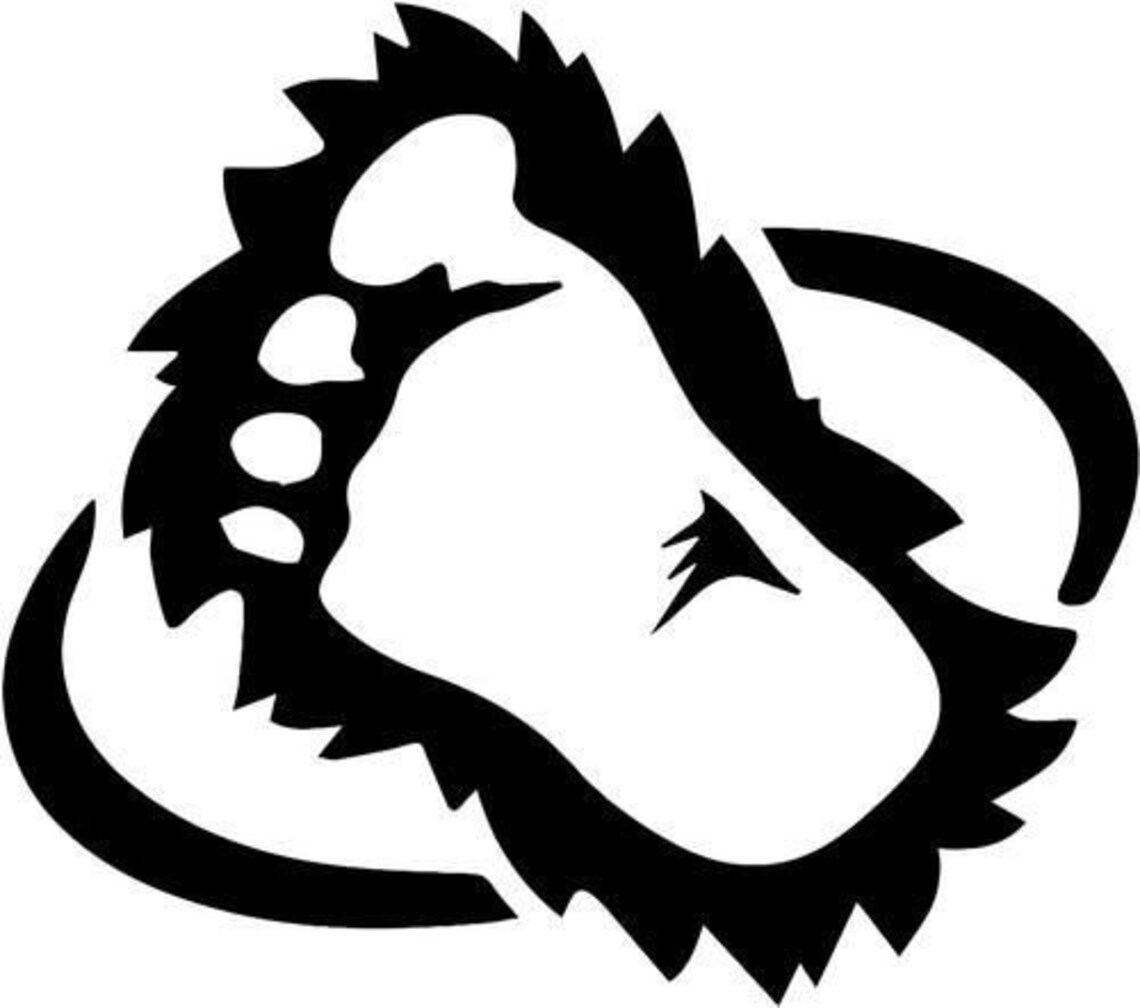 Bigfoot Footprint Home Decor Car Truck Window Decal Sticker - Etsy