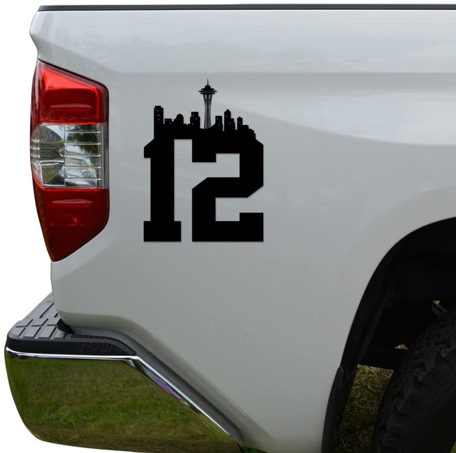Seattle 12th Man Football Die Cut Vinyl Decal Sticker for Car Truck ...